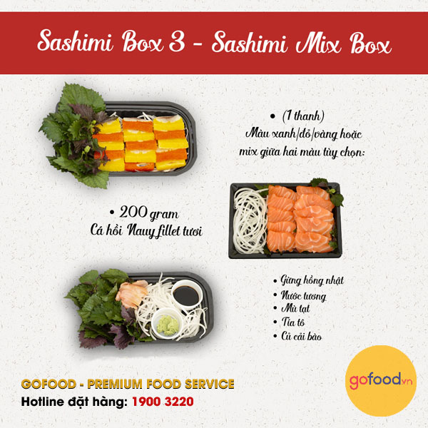 Sashimi Box 3 - Sashimi Mix Box