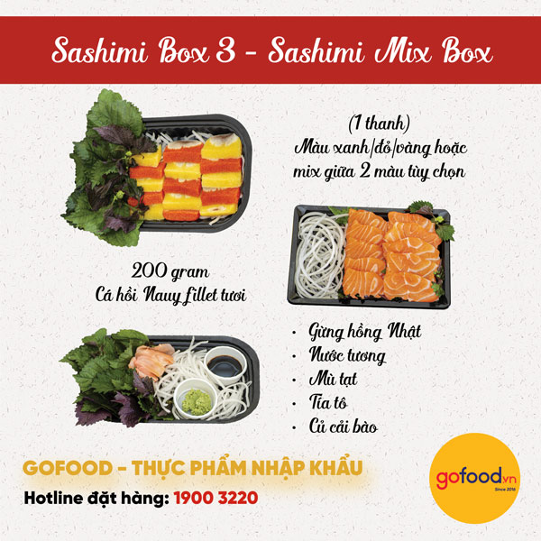 Sashimi Box 3 - Sashimi Mix Box